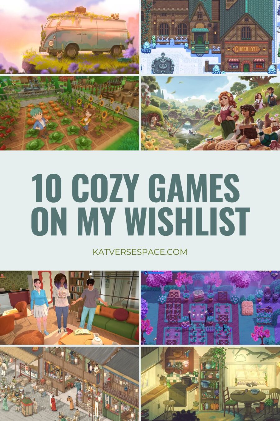 Cozy Games on My Wishlist - Katverse Space